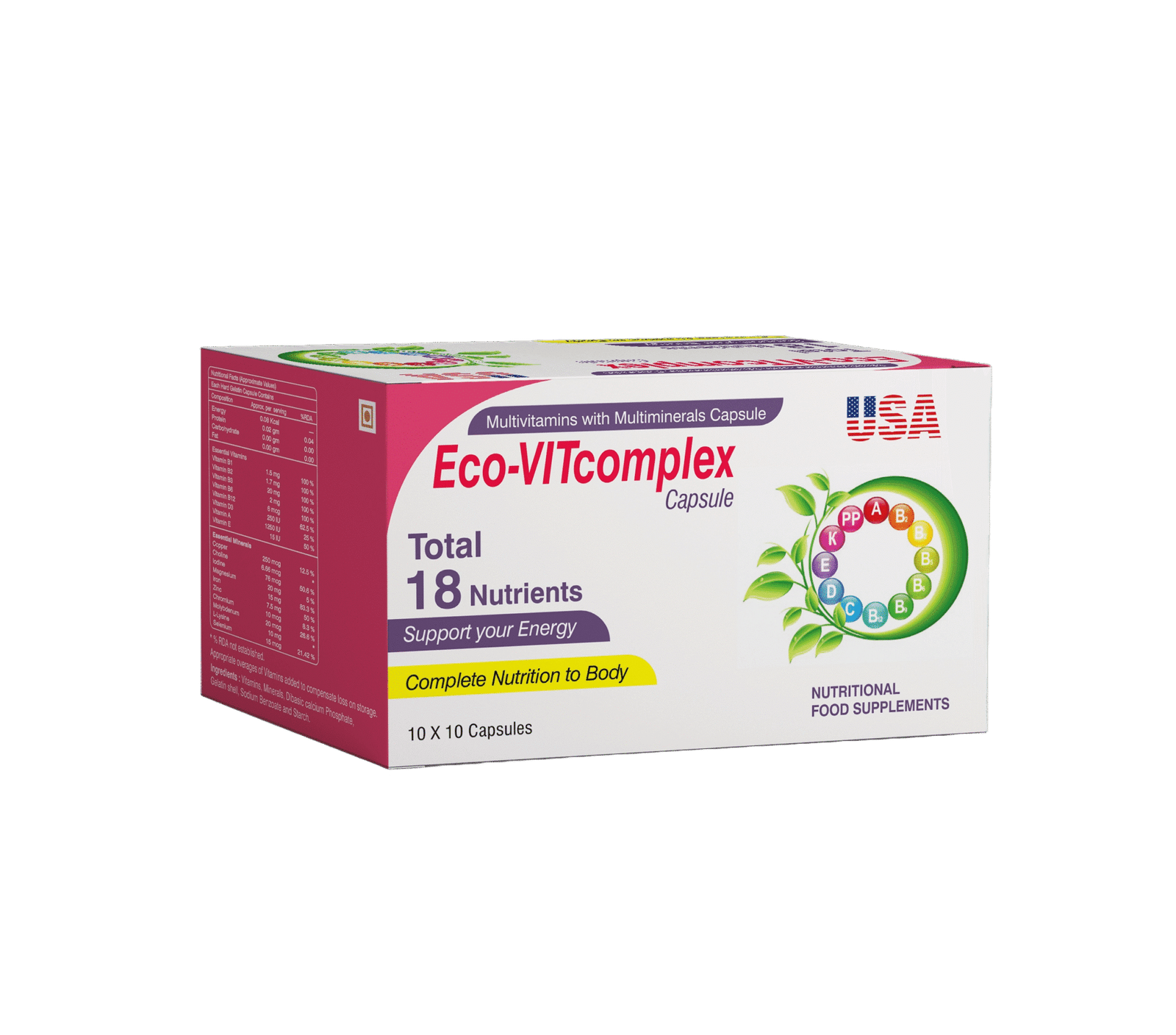 Multivitamin With Multi Mineral Capsule Manufacturer and Exporter