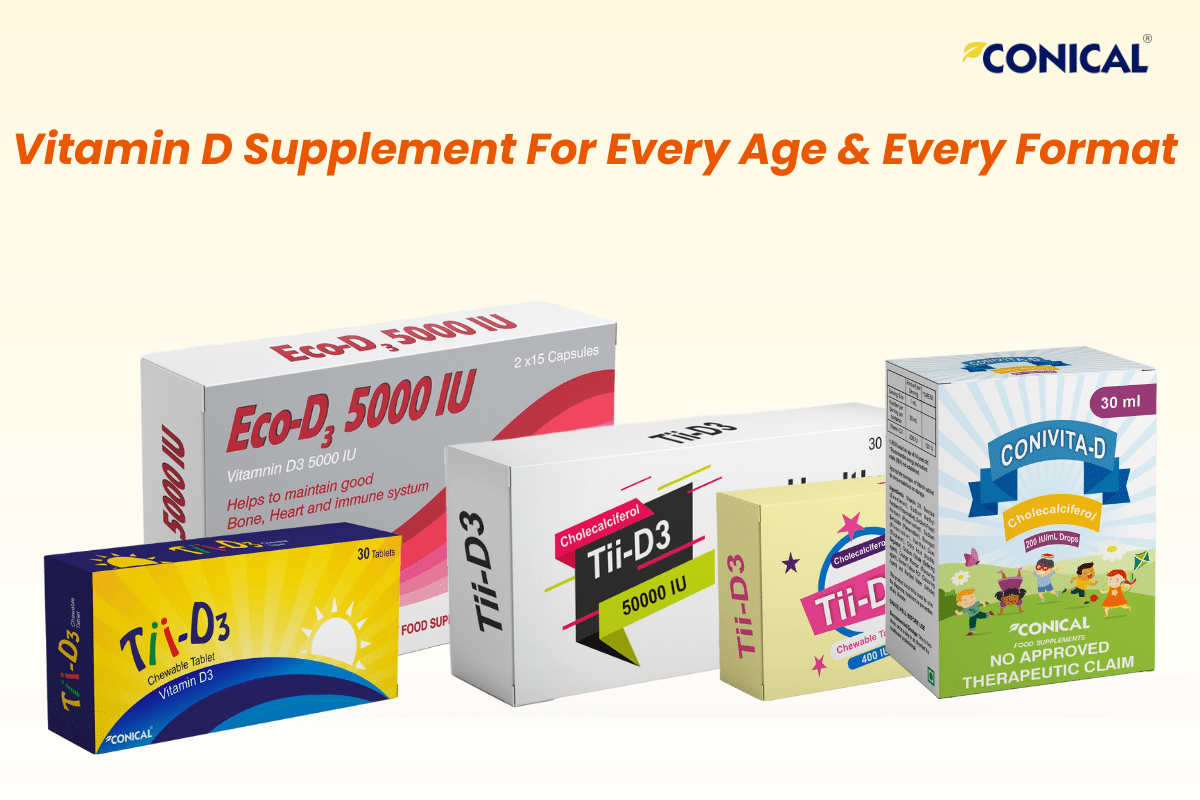 Vitamin D Supplement Dosage Formats by Leading Manufacturer in India